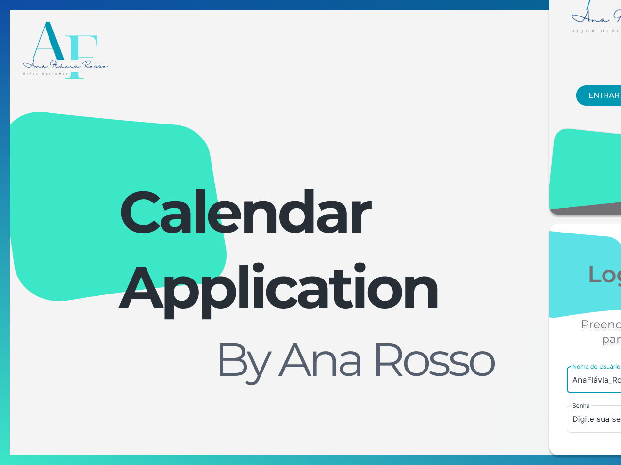 Calendar Application By Ana Flávia On Dribbble