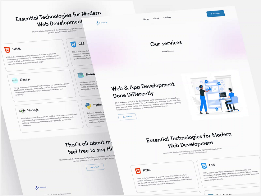 Service Page designs, themes, templates and downloadable graphic ...