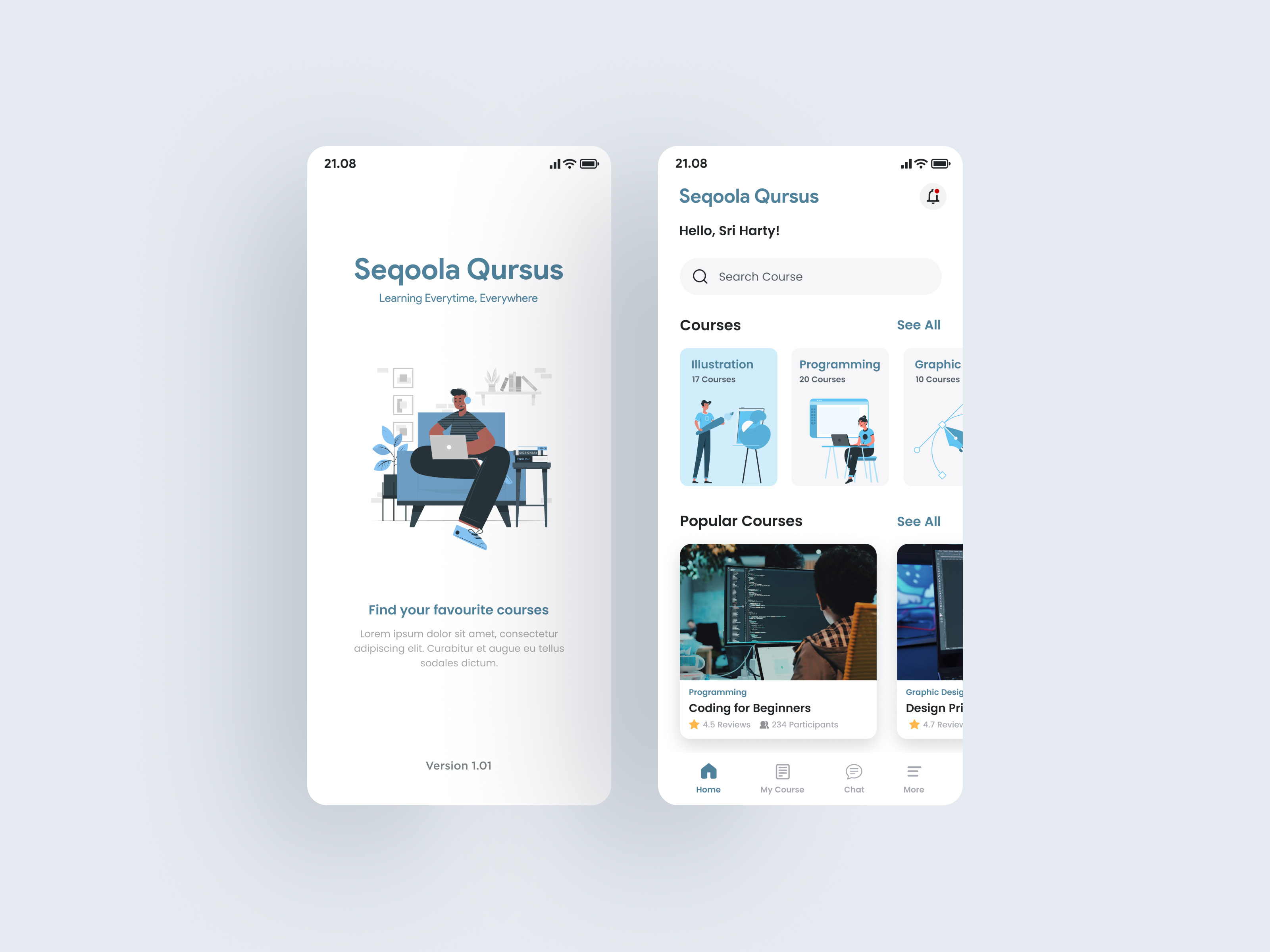 Online Course Mobile App by Sri Harty on Dribbble