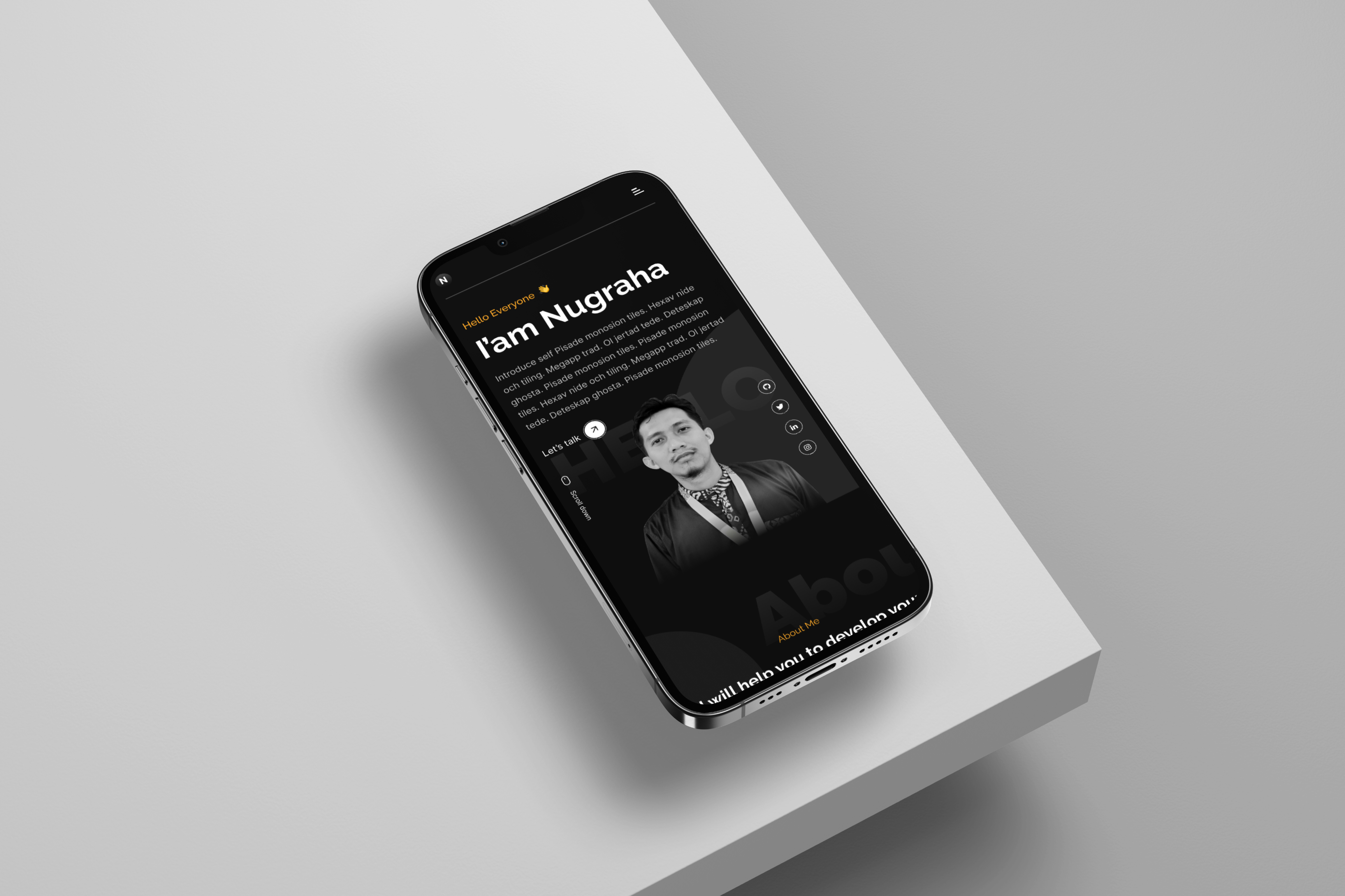 Personal Portfolio | Landing page by Mangcoding Studio on Dribbble