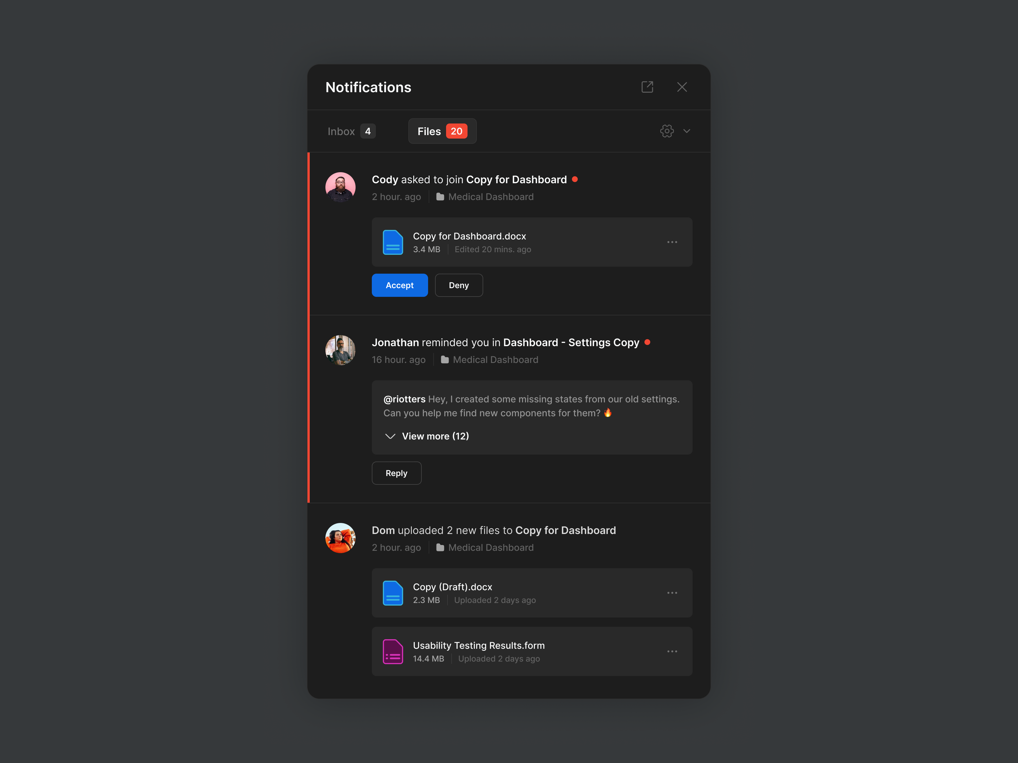 Notifications 🔔 - Text Editor by Dominik Gola for Riotters on Dribbble
