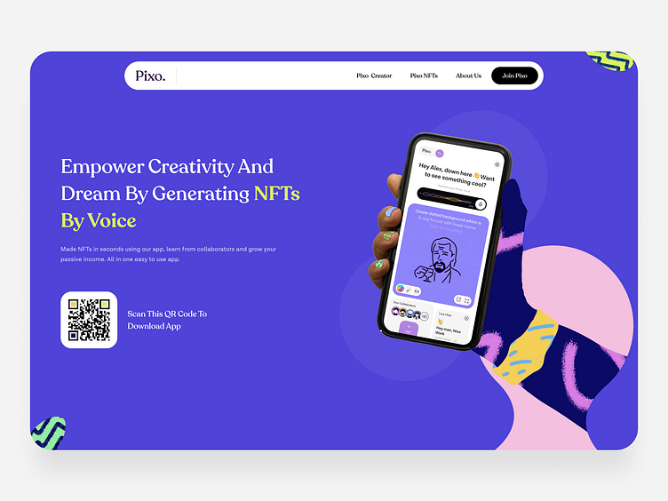 Pixo. - NFT Creator App by 300Mind UI/UX for 300Mind on Dribbble