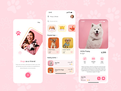 App UI design for Pet shop by Akash Ahmed on Dribbble