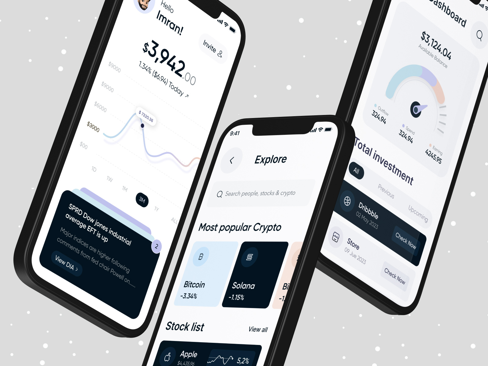 Investment App UI by Ofspace UX/UI on Dribbble