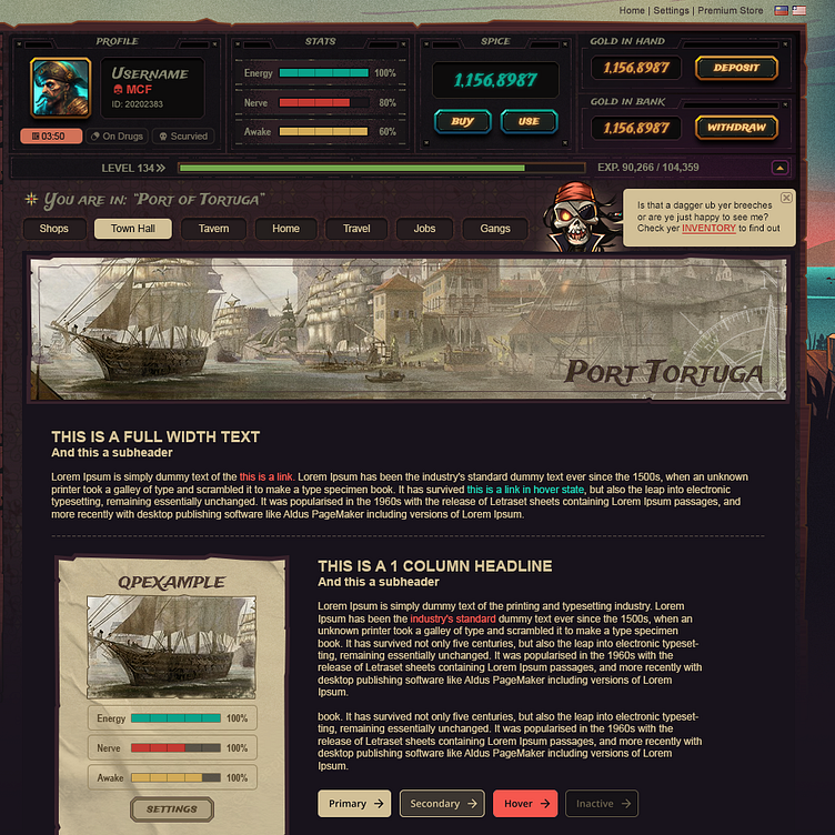 Rule the Seas UX/UI by SOSFactory 💊 on Dribbble