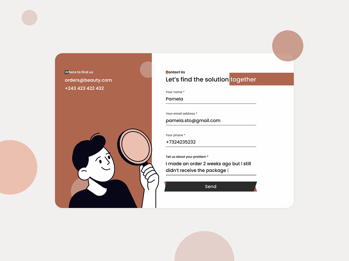 Contact Page designs, themes, templates and downloadable graphic ...