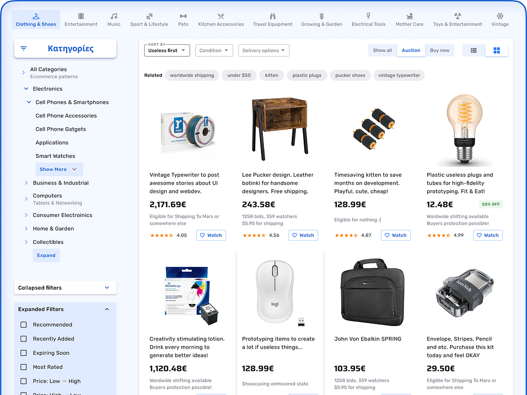 Ecommerce Template For Figma And Tailwind Css By Roman Kamushken For Setproduct On Dribbble