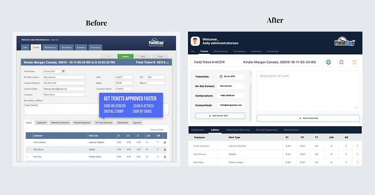 FieldCap Tickets Screen UI Redesign by Ashikur Rahman for Design Picko ...
