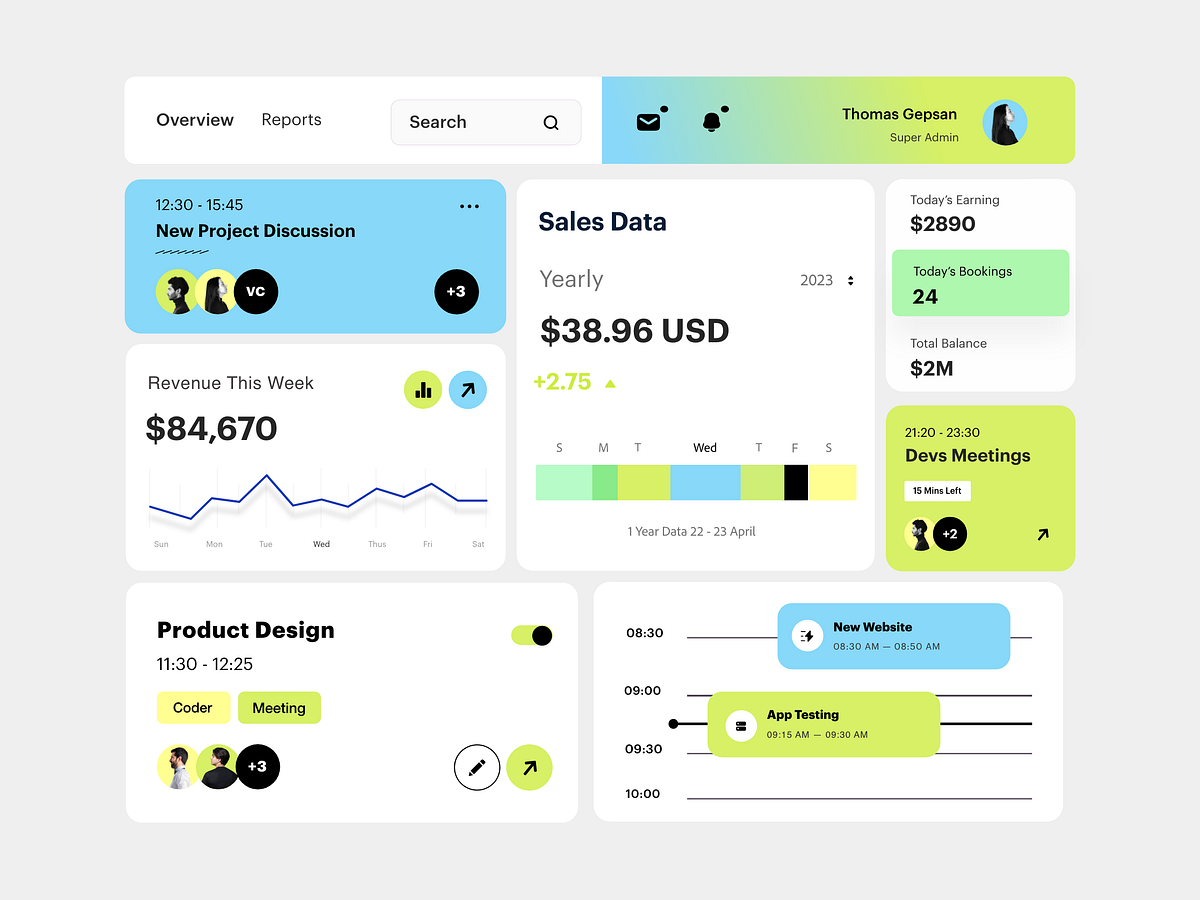 Dashboard UI by DStudio® on Dribbble