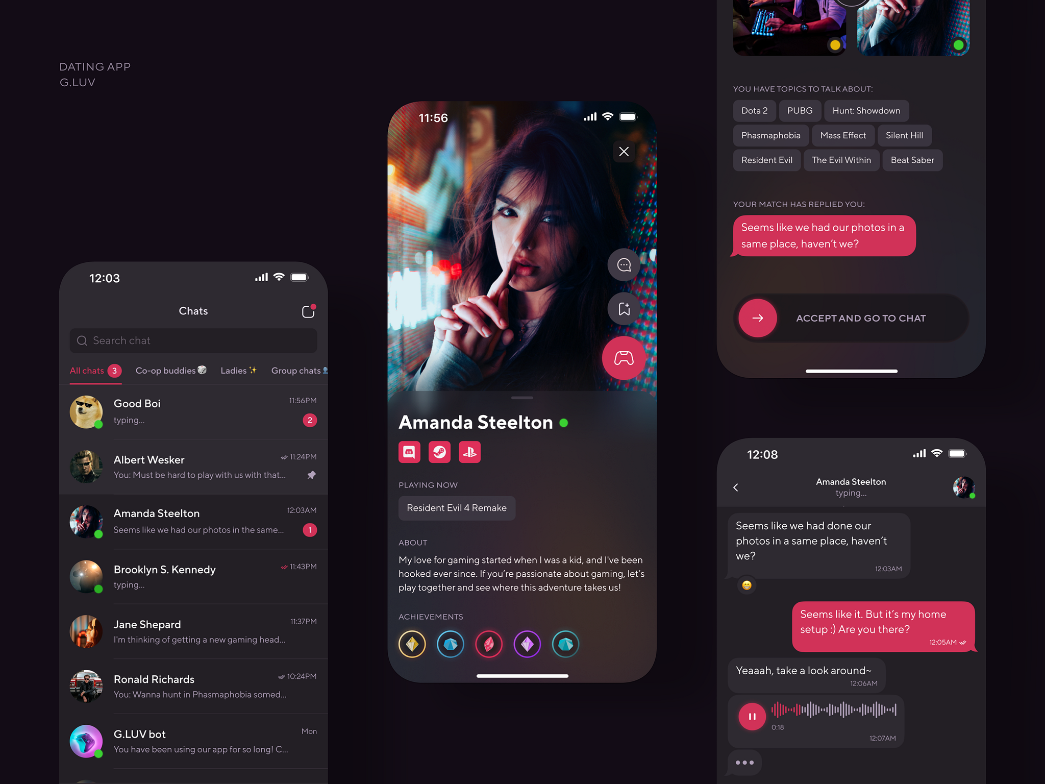 Dating App For Gamers by Shakuro on Dribbble
