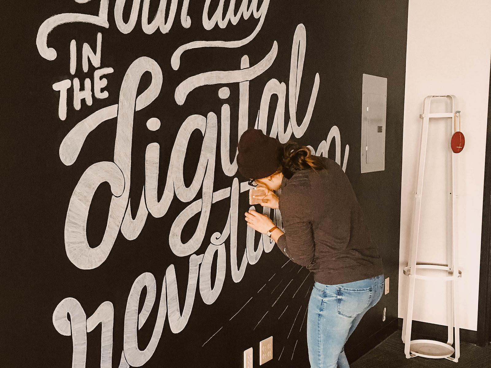 Newbird Agency Lettering Mural by Sam McNamara on Dribbble