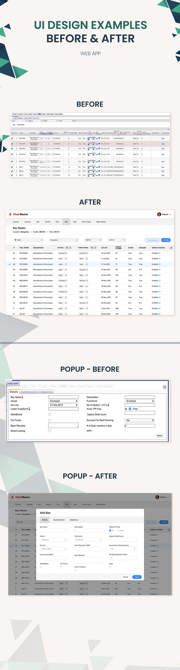 Before And After Ui Design By Ak5 On Dribbble