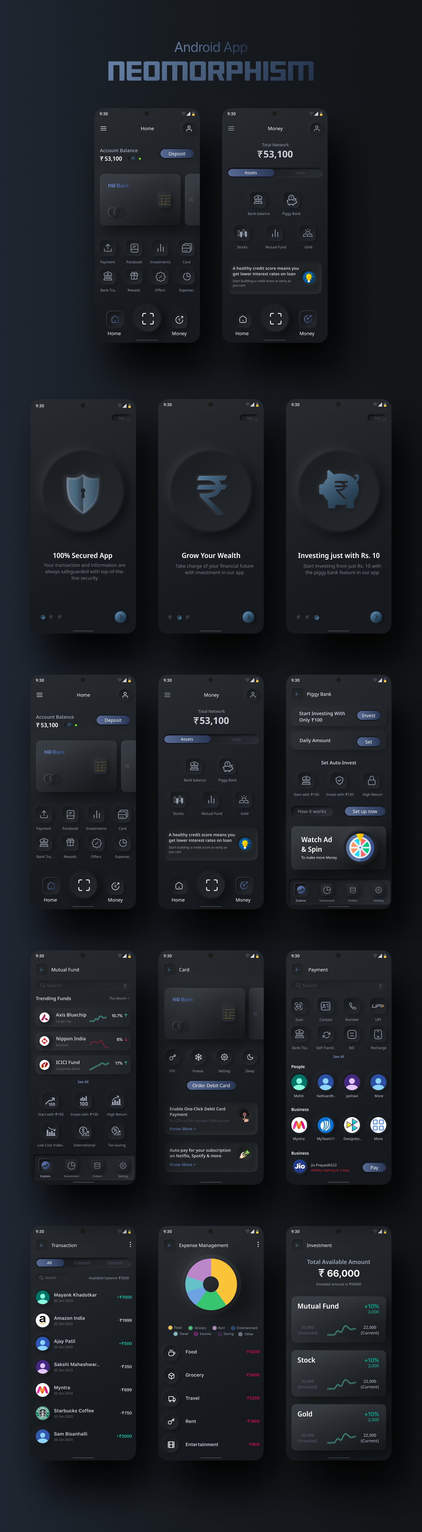 Neomorphism App designs, themes, templates and downloadable graphic ...