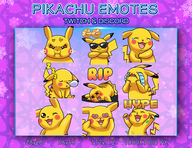pikachu emotes by Buyung Saputro on Dribbble