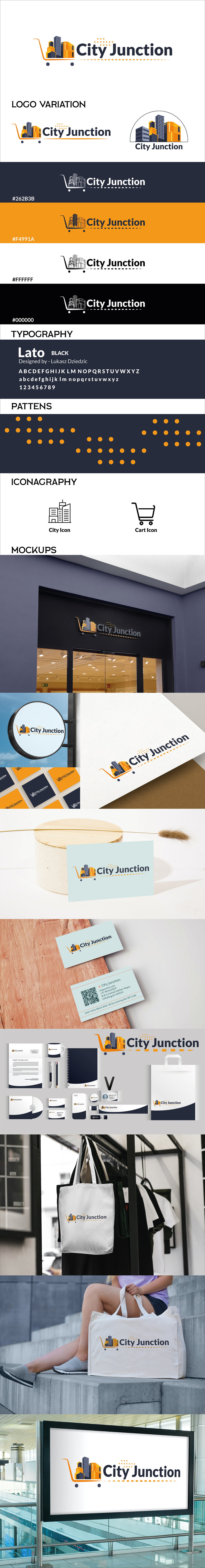 City Junction Logo Design by Prajjwal Gurav on Dribbble