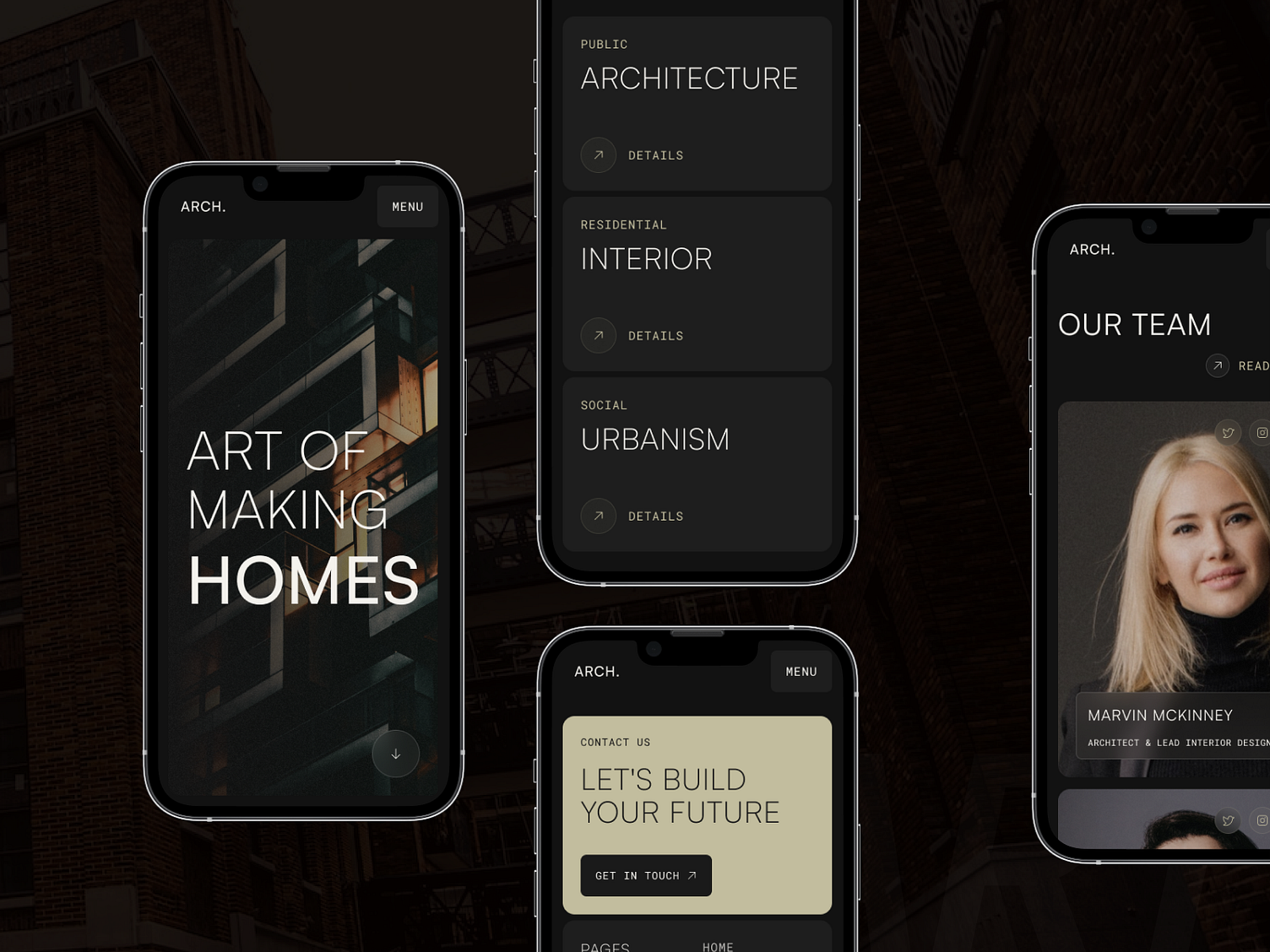 Architecture studio by Anastasiia Marchenko on Dribbble