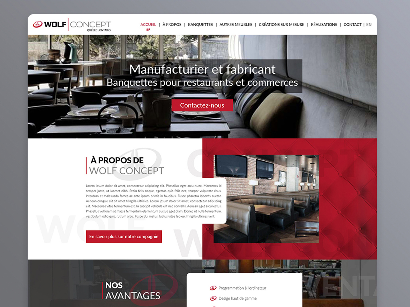 Wolf Concept site design by Dawid Mrozek on Dribbble