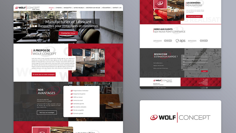 Wolf Concept site design by Dawid Mrozek on Dribbble
