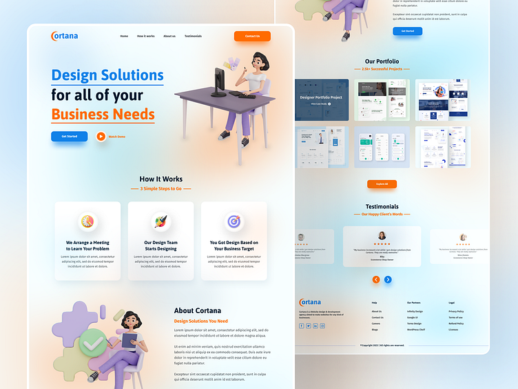 Design Agency Website Design : Landing Page Design by Tanim Ahamed 🏅 ...