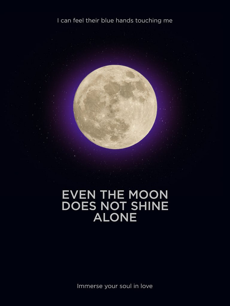 Moon Poster by Alina on Dribbble