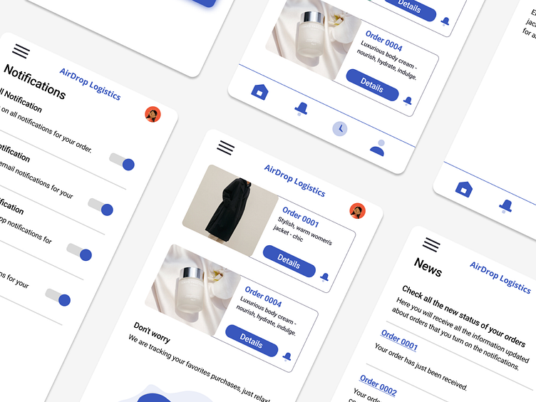 AirDrop Logistics by Patrick Moraes on Dribbble