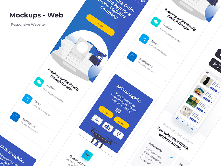 AirDrop Logistics by Patrick Moraes on Dribbble