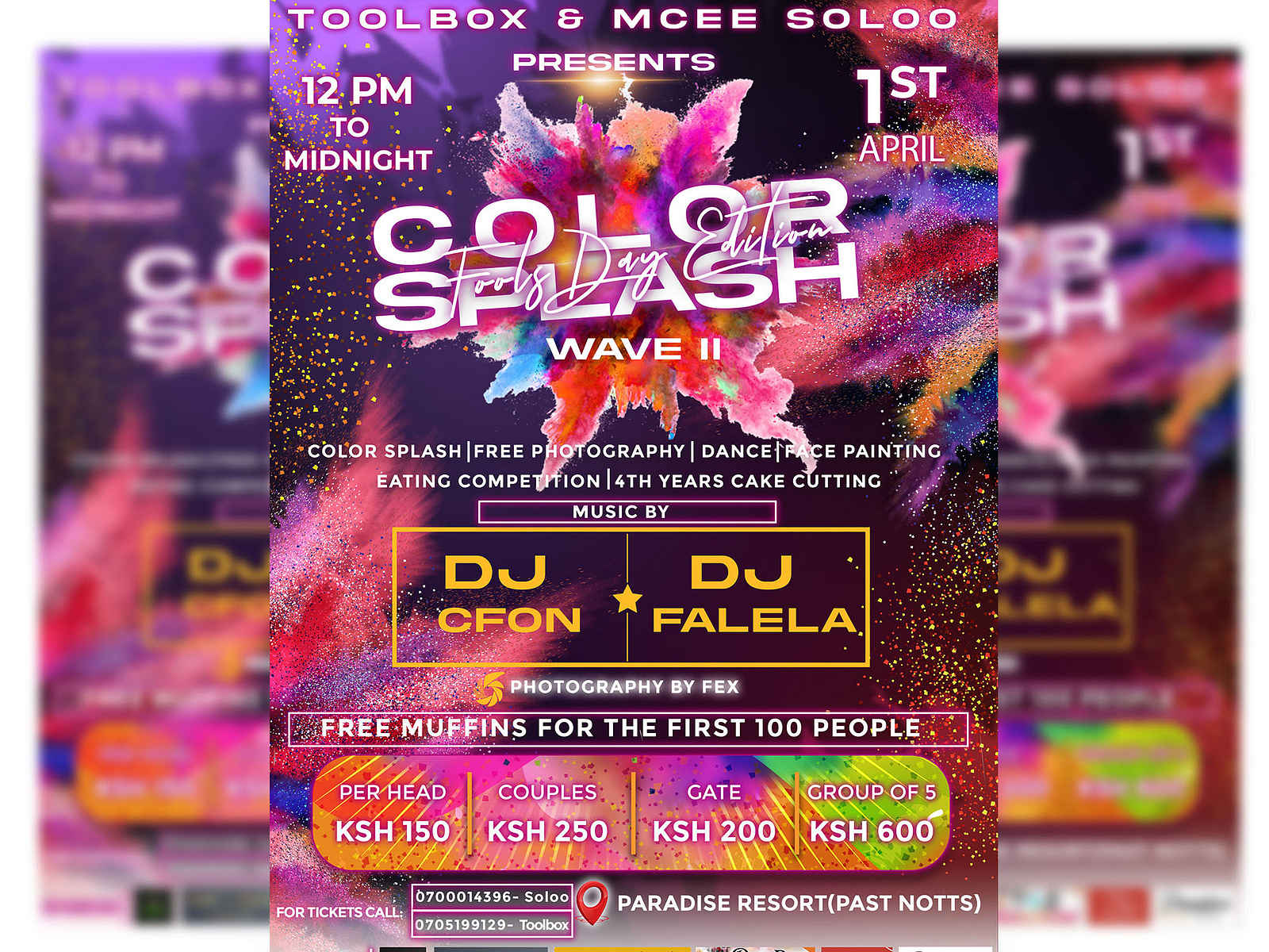 Color Festival Flyer by Evans Kimathi on Dribbble