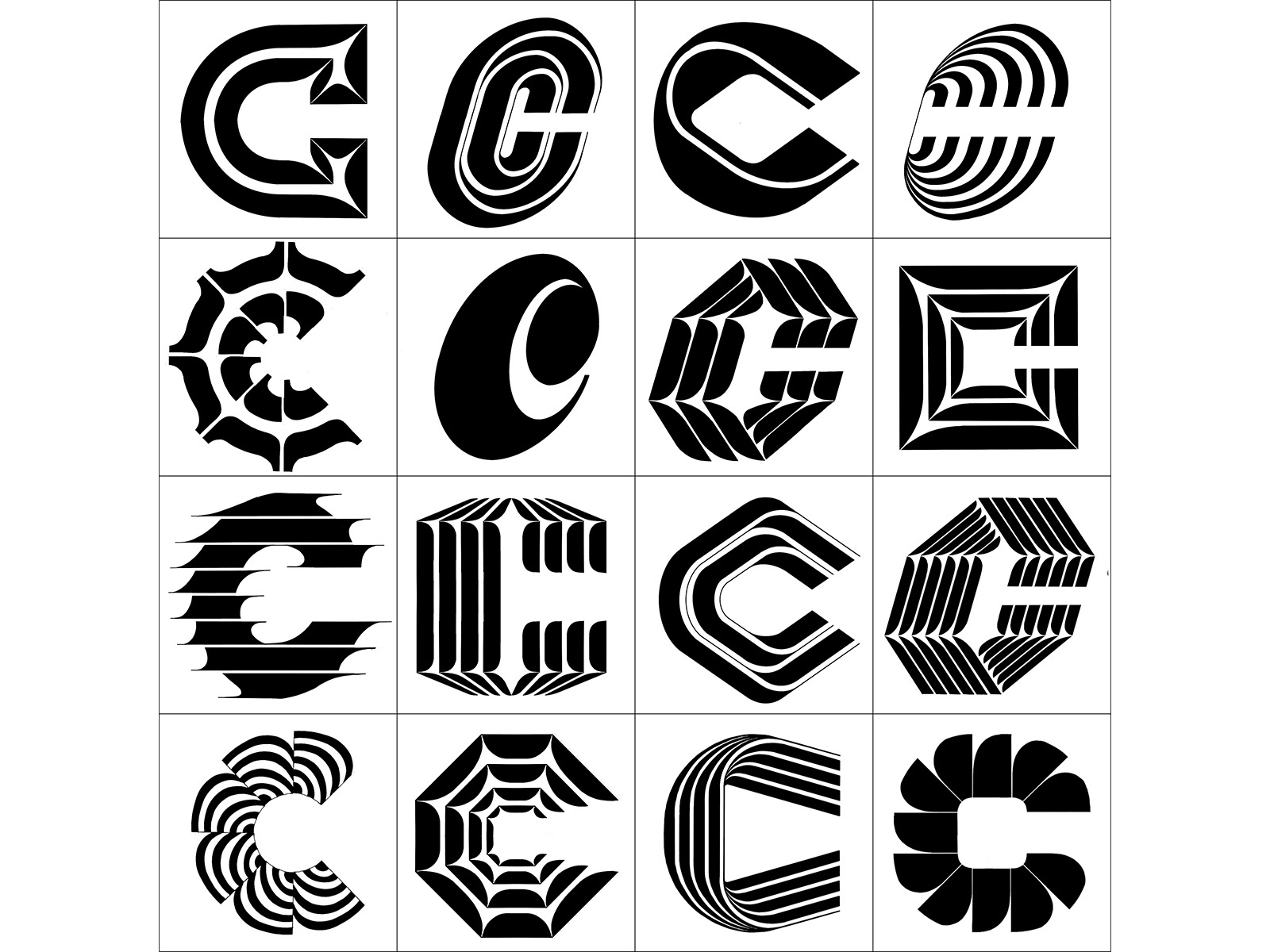 36 Days of Type / Sketches / C by Mario De Meyer on Dribbble
