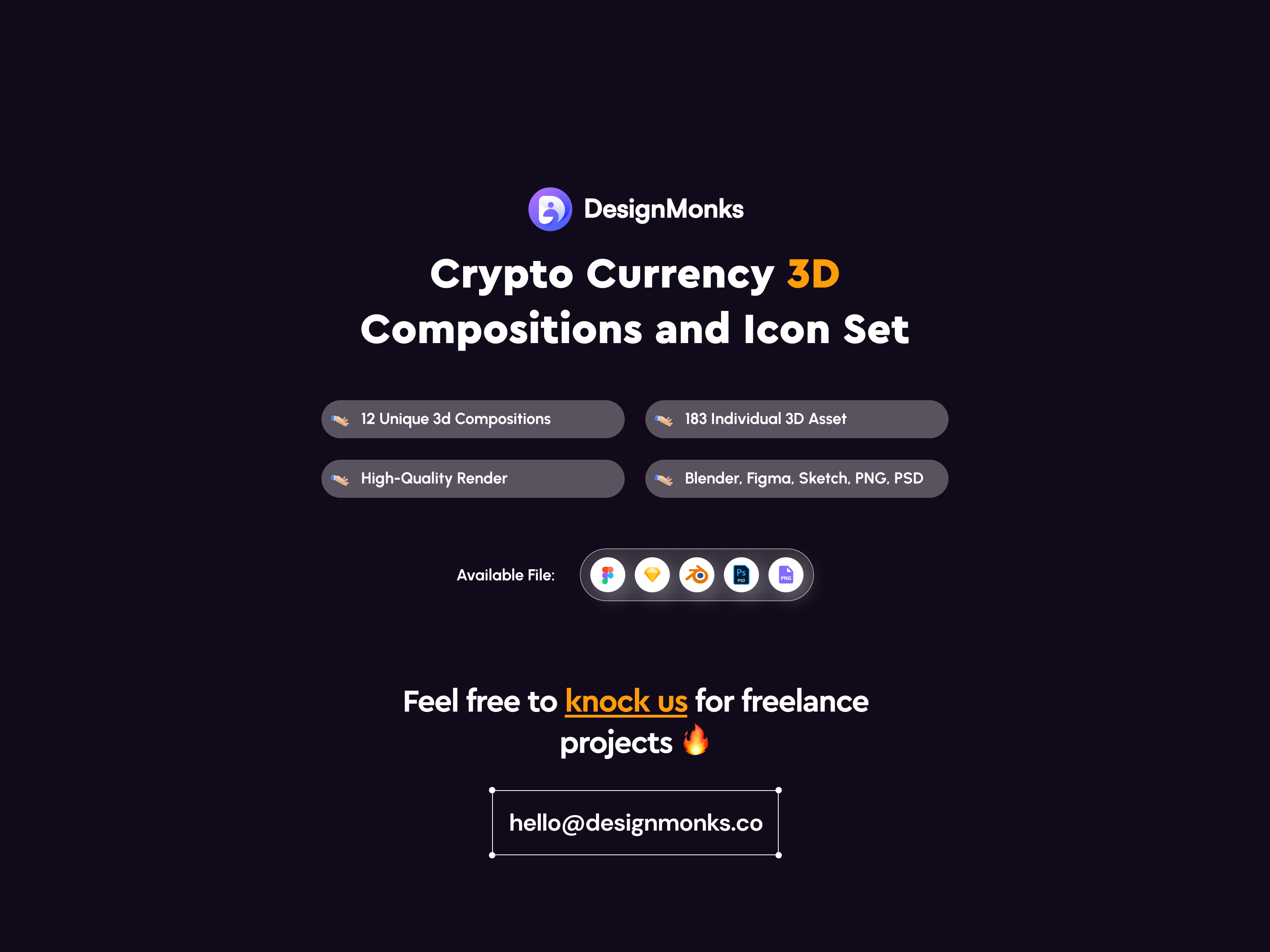 Crypto Currency 3D compositions and Icon Set by Design Monks - UX UI | Web Design | Web & Mobile ...