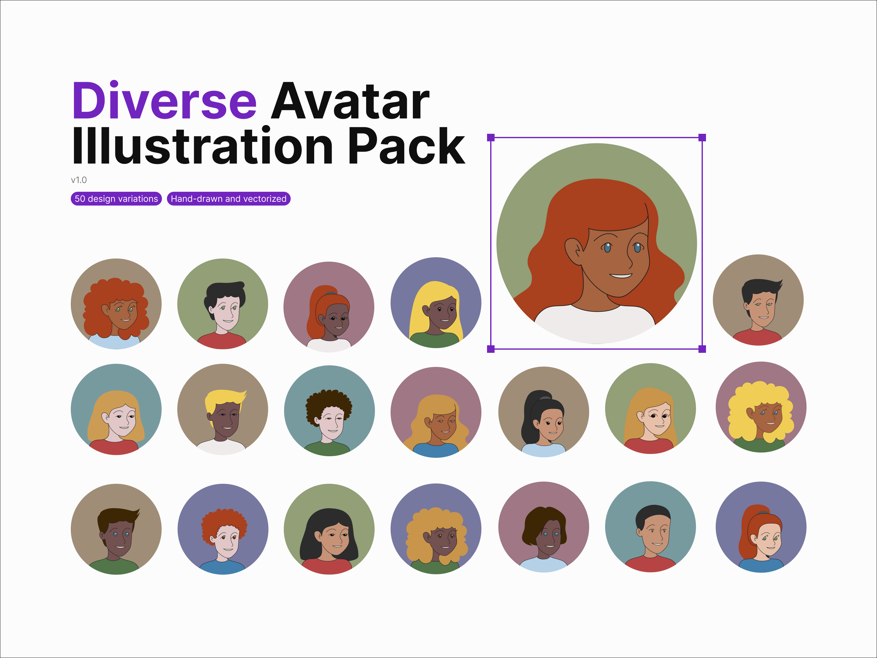 Diverse Figma Kit Illustration Avatar Pack by Nektic on Dribbble