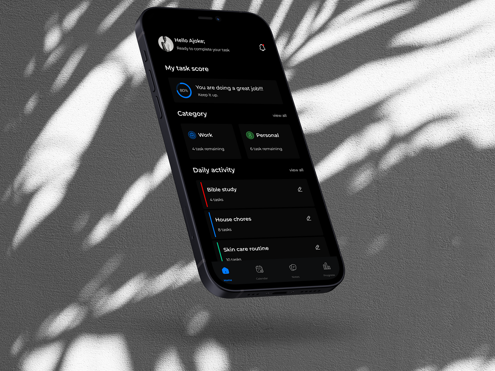 to-do/productive app by susan eneanya on Dribbble