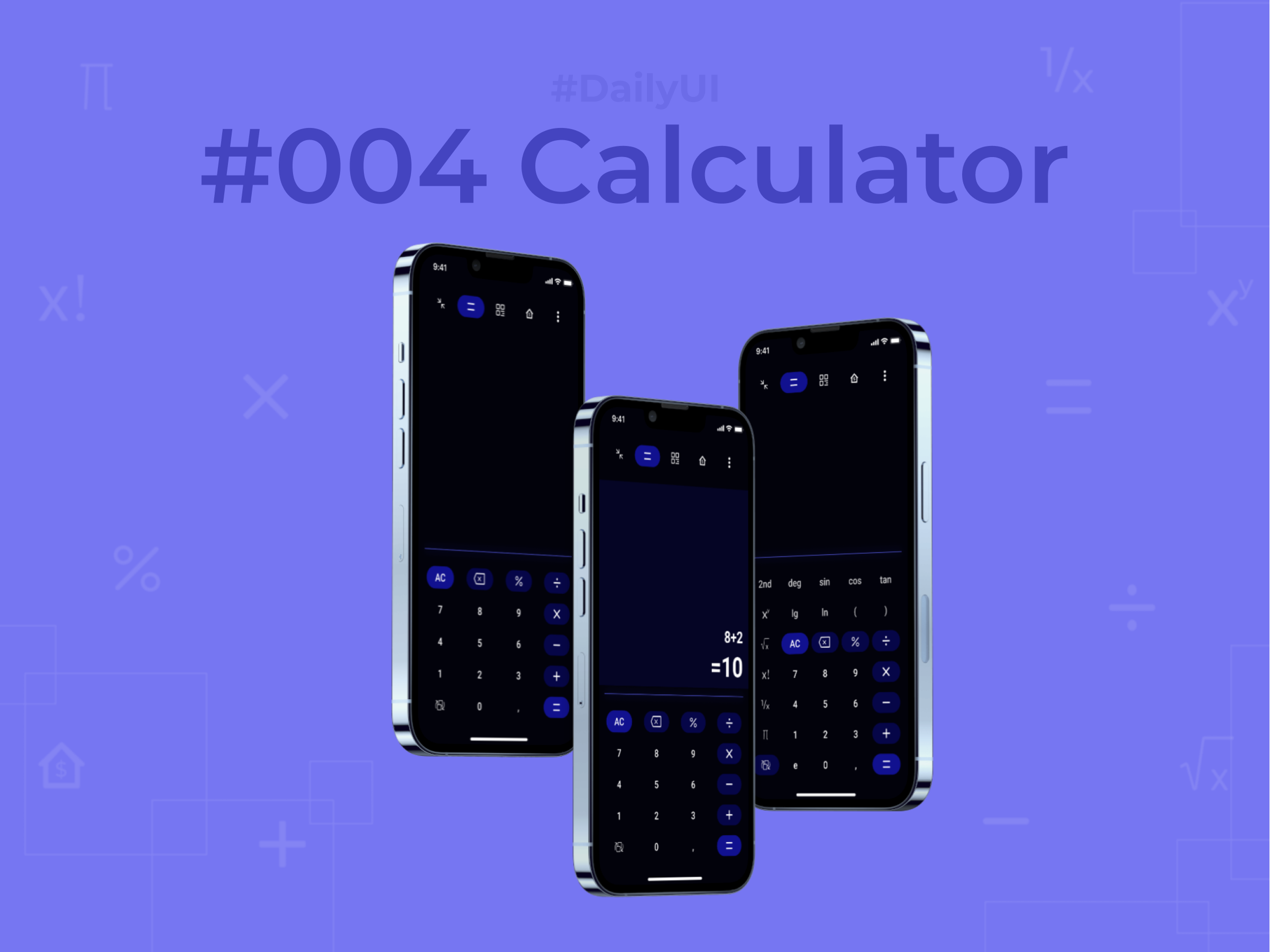 Calculator (#DailyUI Challenge#4) by Alona Mykytenko on Dribbble