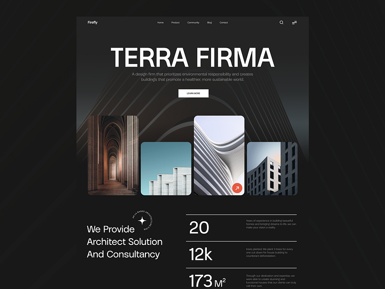 Terra Firma Architect Firm Website by Zared on Dribbble