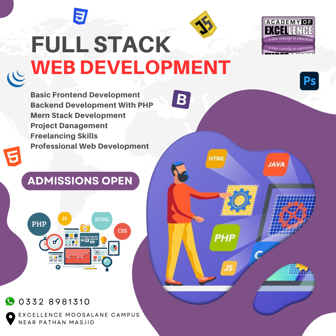 Full Stack Web Development Course Marketing Post by Muhammad on Dribbble