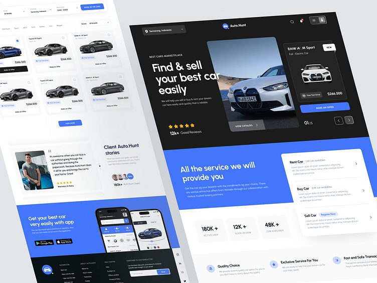Auto.Hunt - Car Marketplace Website by Alvin Elian for Aksantara on ...