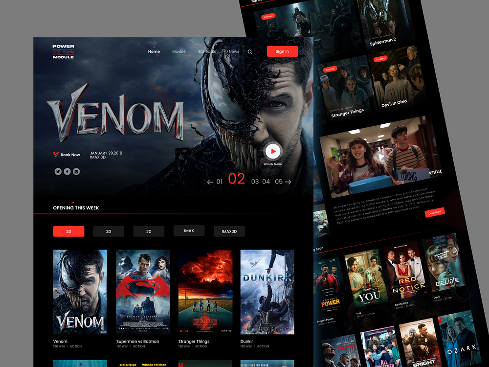 Movie Website designs, themes, templates and downloadable graphic ...