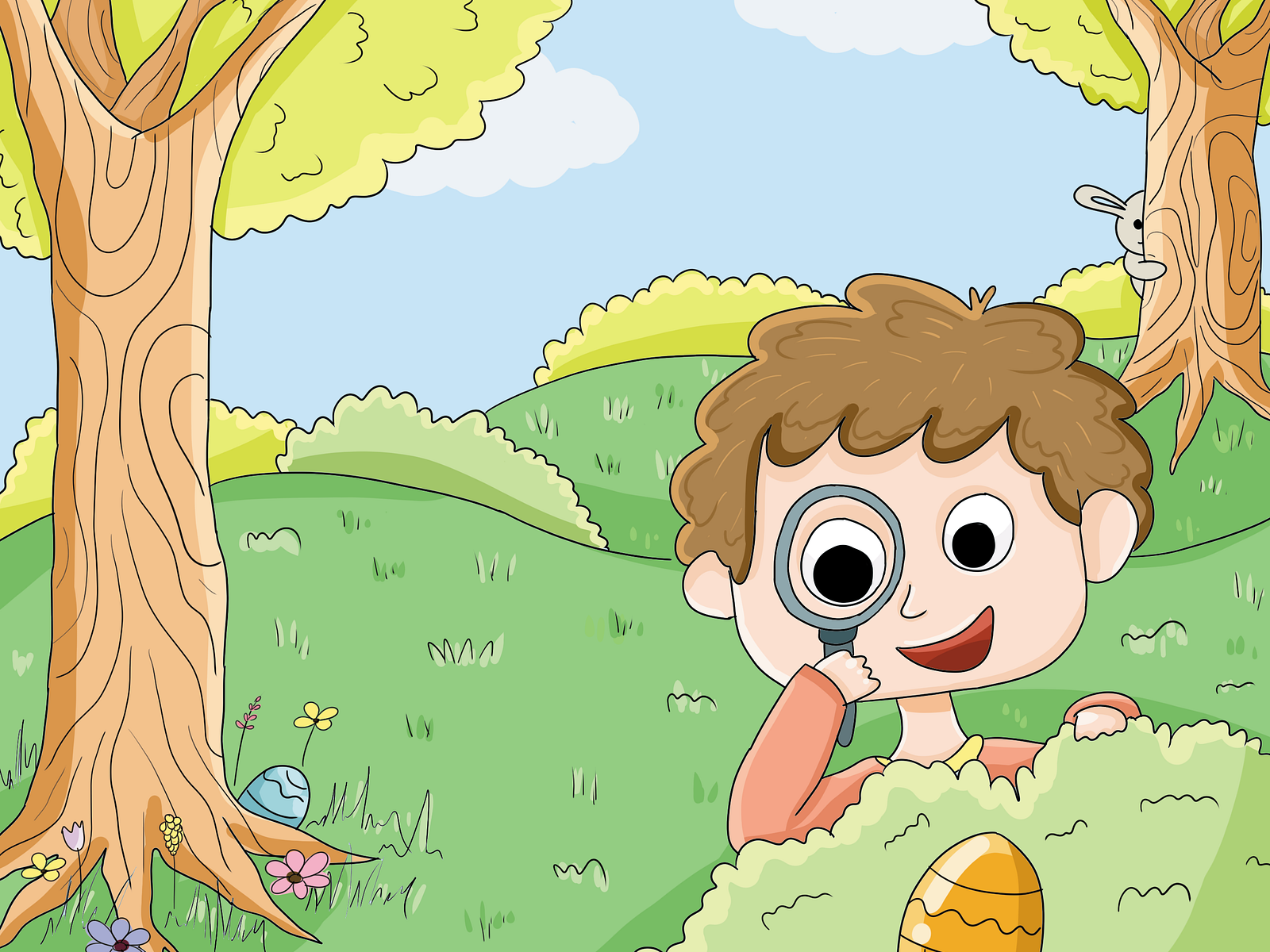 Finding Eggs by Fatima Arif on Dribbble