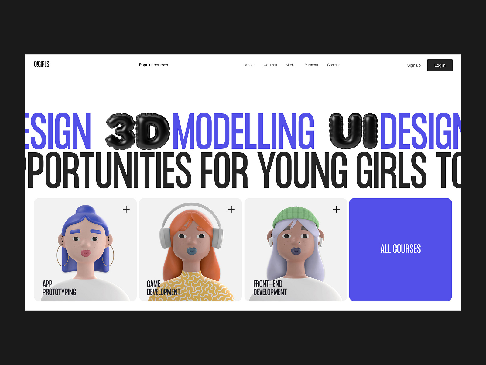 Education - Website for online courses for girls by Yeva Tykhonova on ...