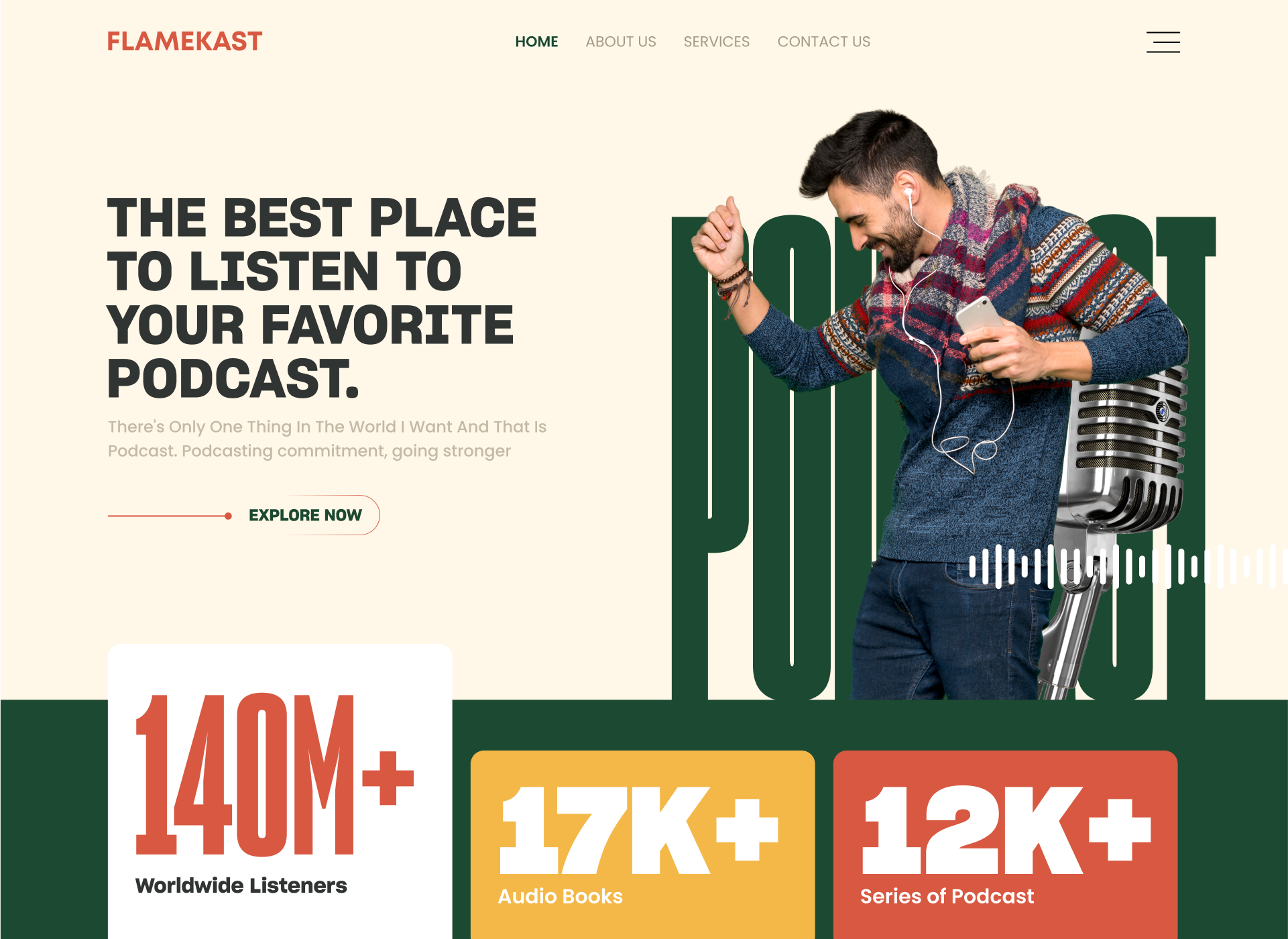 Podcast Website | Landing Page UI by Flamekast UI/UX for Flamekast on ...