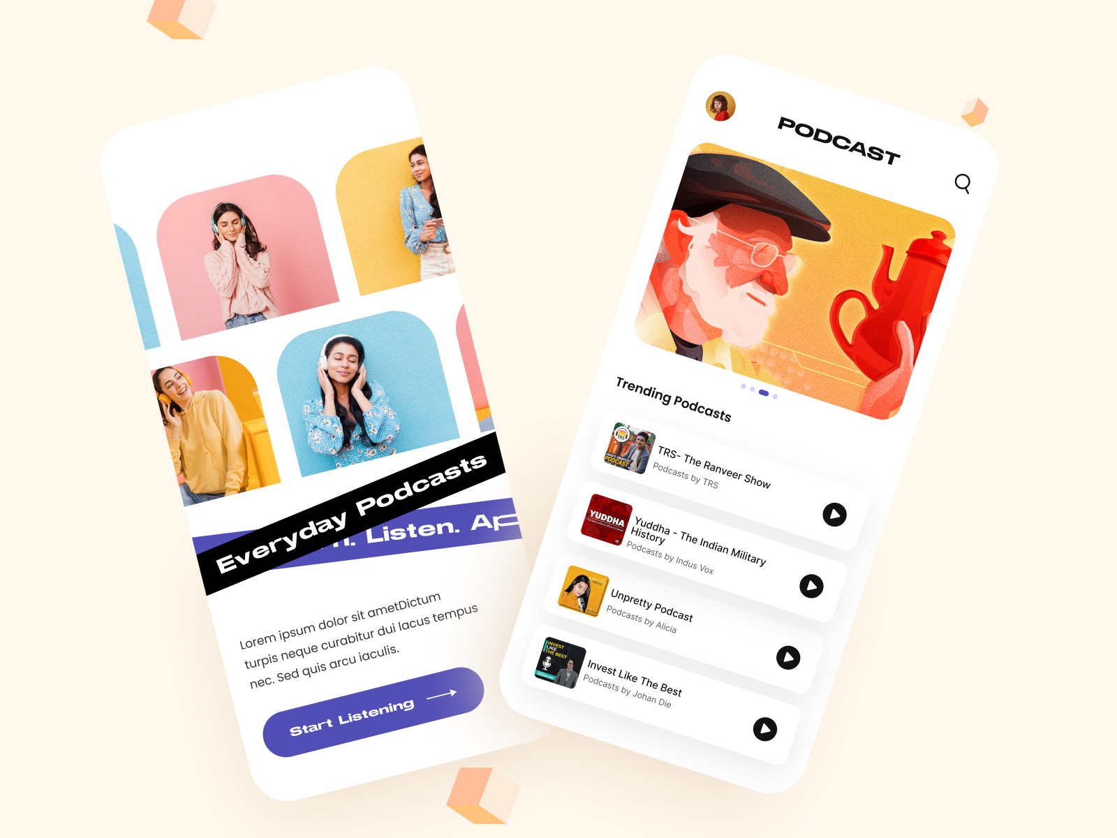 Podcast App Design by Codzgarage Infotech Pvt Ltd on Dribbble