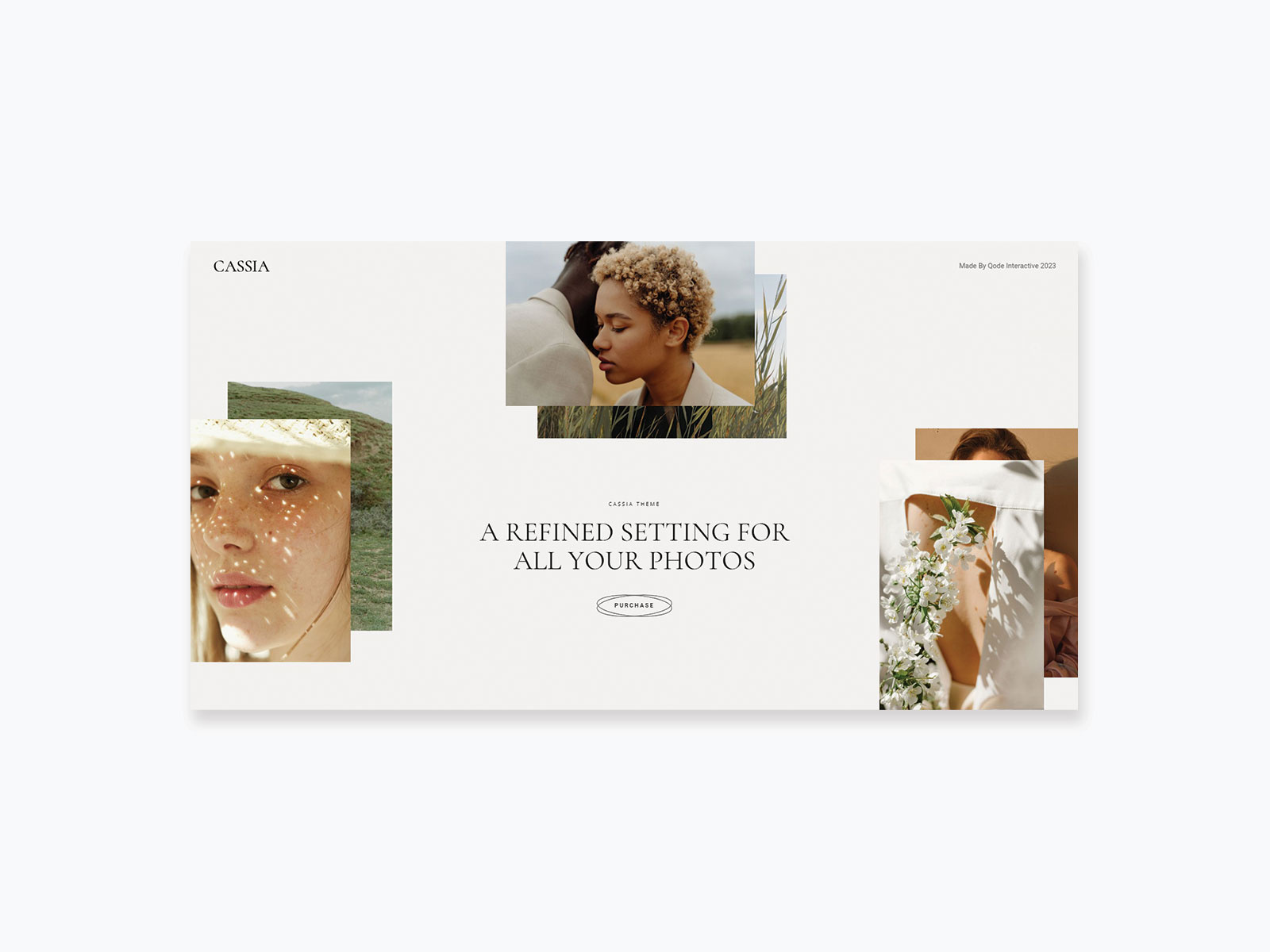 Cassia - Photography Portfolio Theme by Lisa Borer on Dribbble