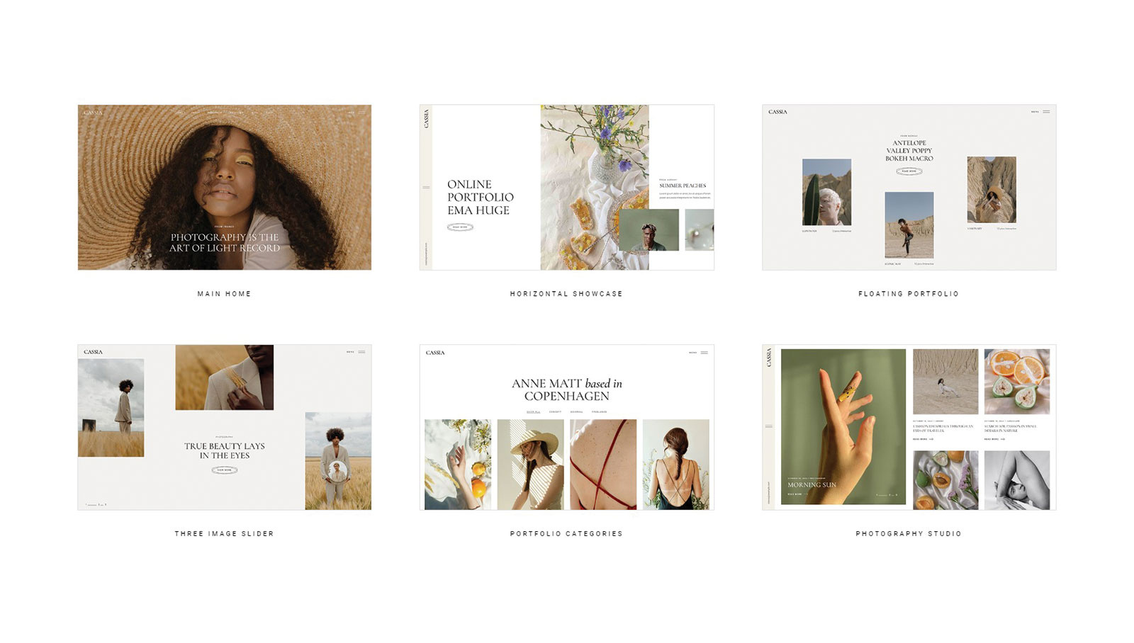 Cassia - Photography Portfolio Theme by Lisa Borer on Dribbble