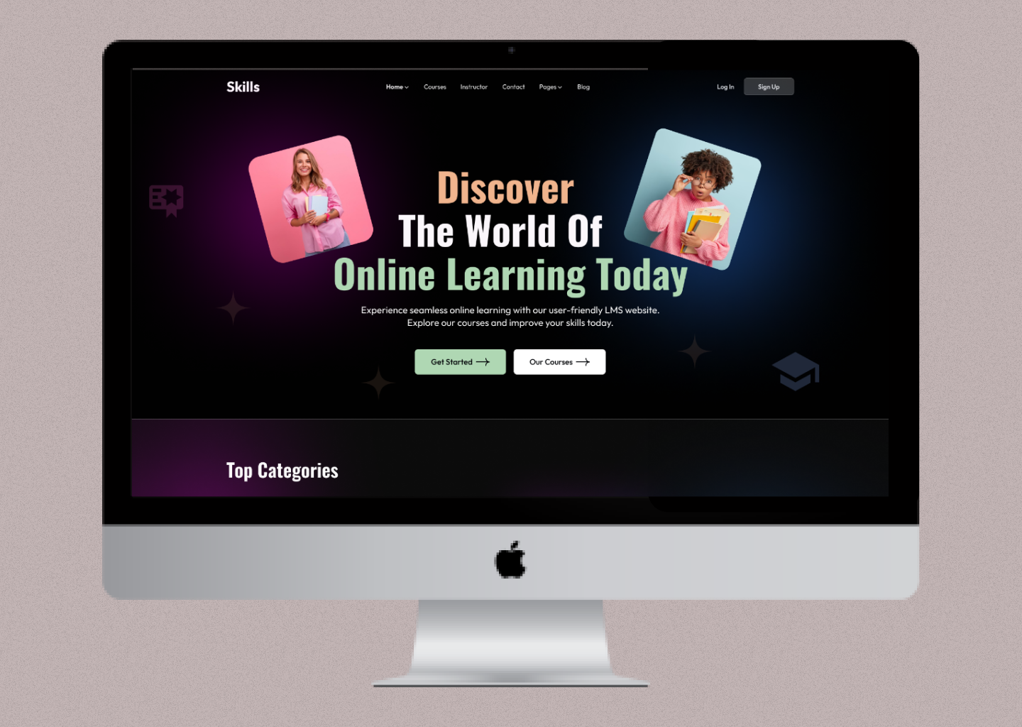 e-learning Portal Website Landing Page by Ranu Hasan 🏅 on Dribbble