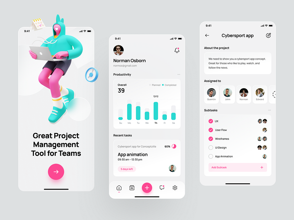Project Management App by Shakuro on Dribbble
