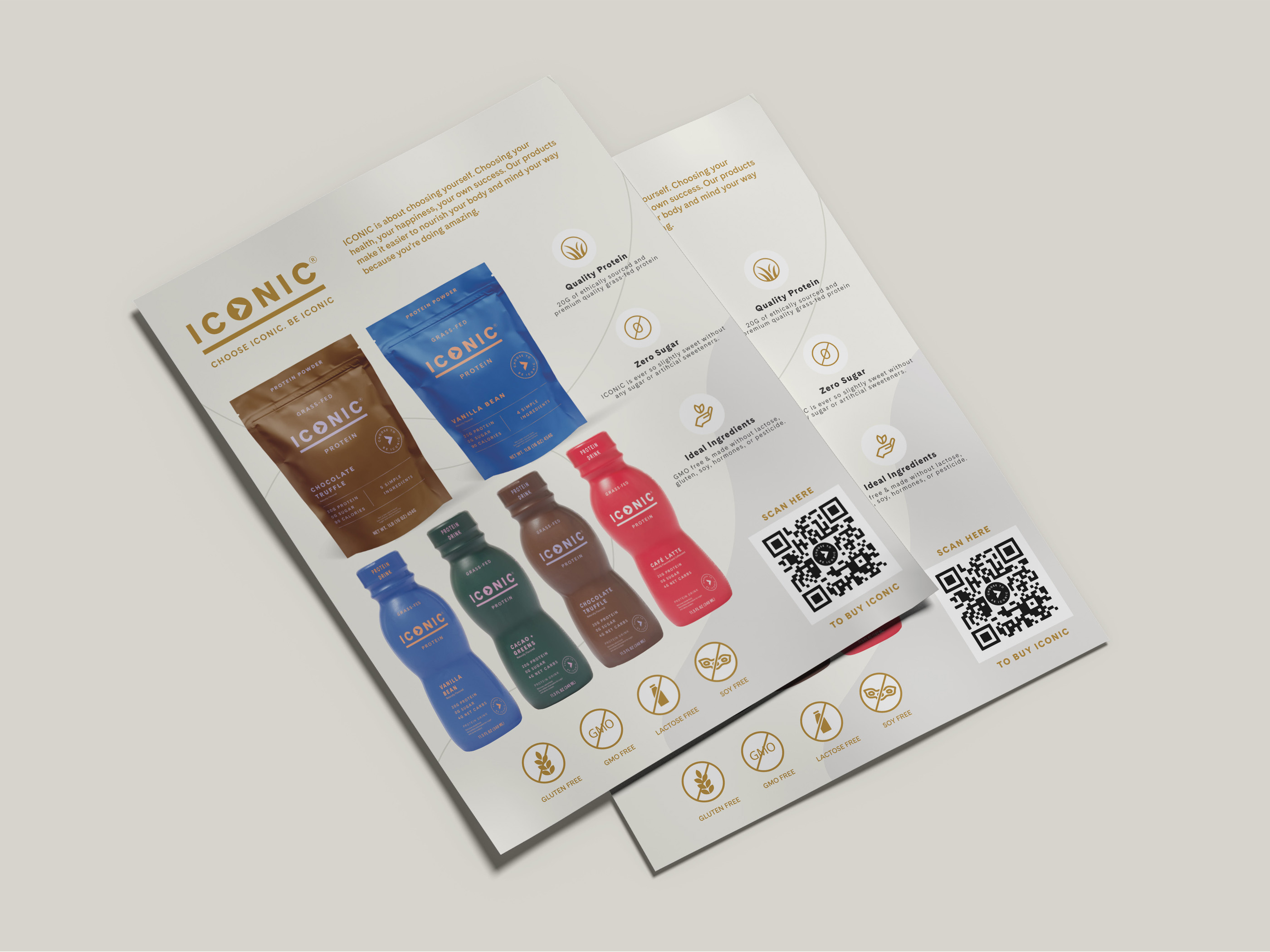 Protein Drink Flyer Design by Darkroast.co on Dribbble