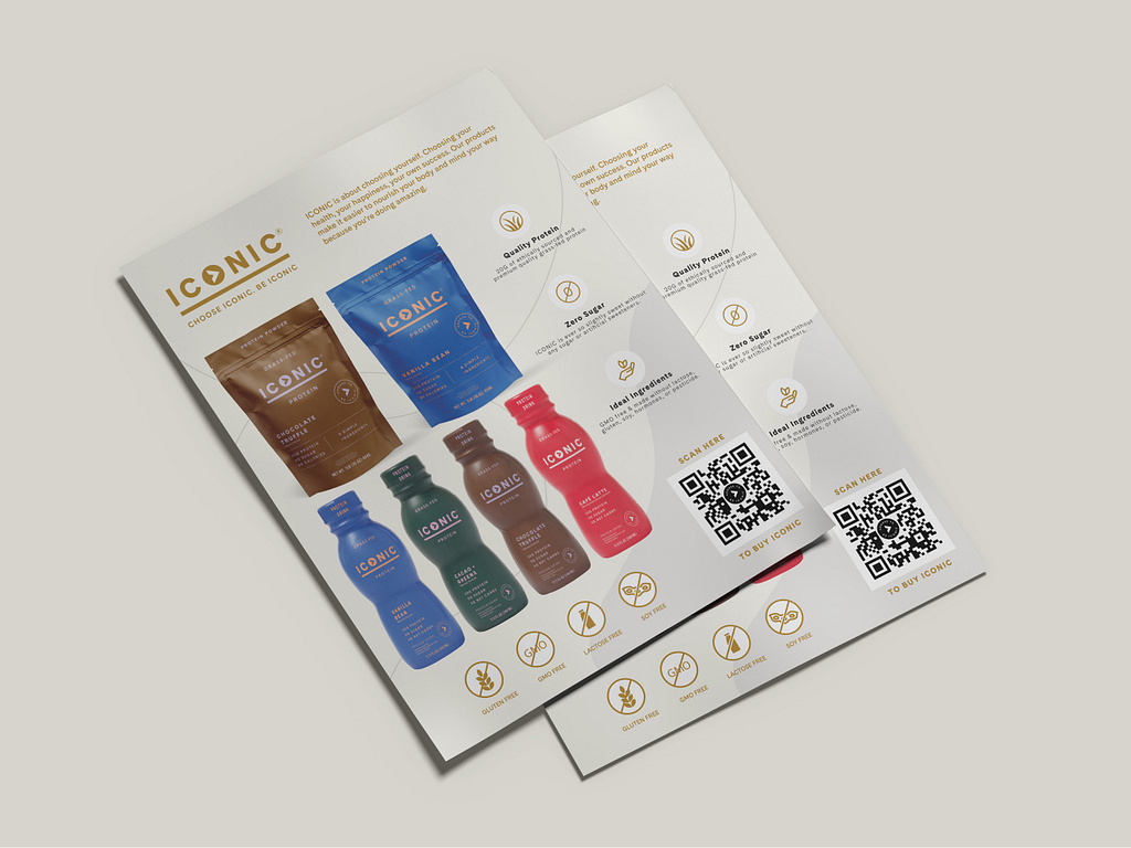 Protein Drink Flyer Design by Darkroast.co on Dribbble