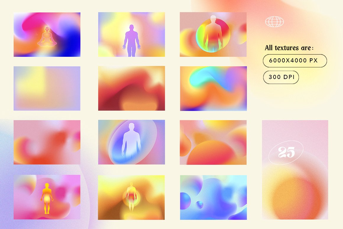 25 Gradient Grainy Textures by Graphic Assets on Dribbble