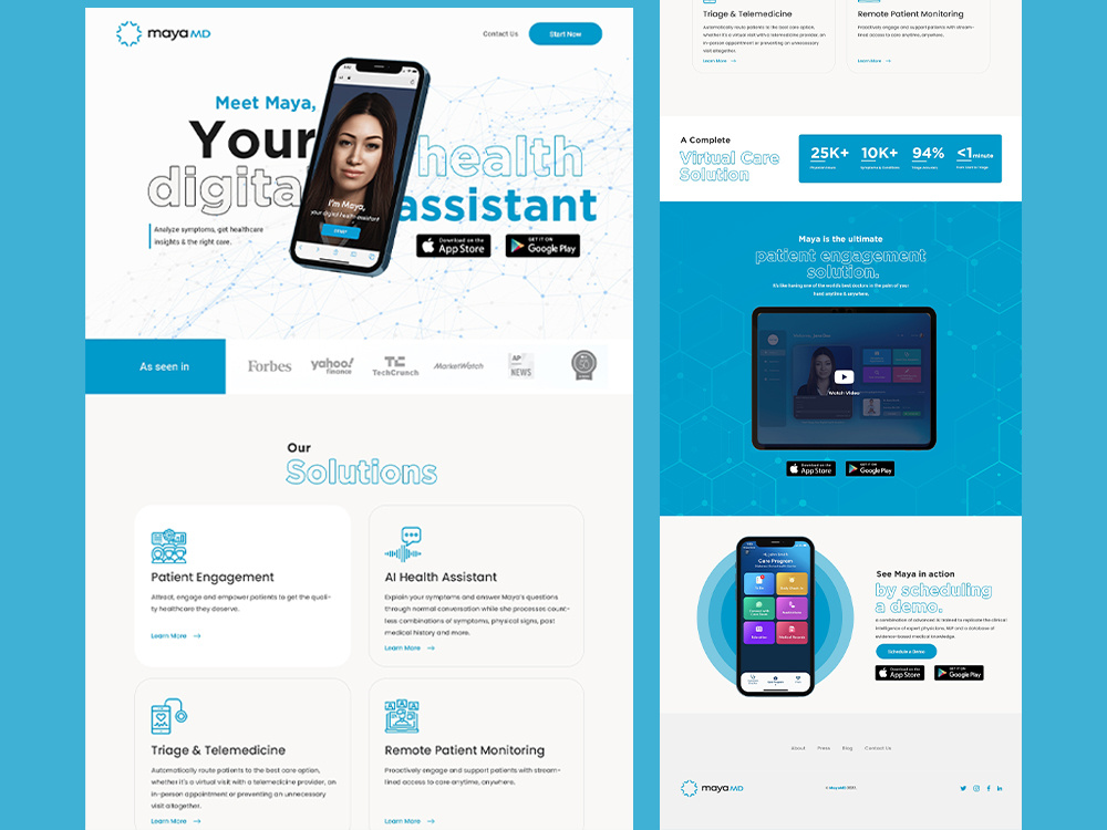 application for health sector by Crowzign on Dribbble