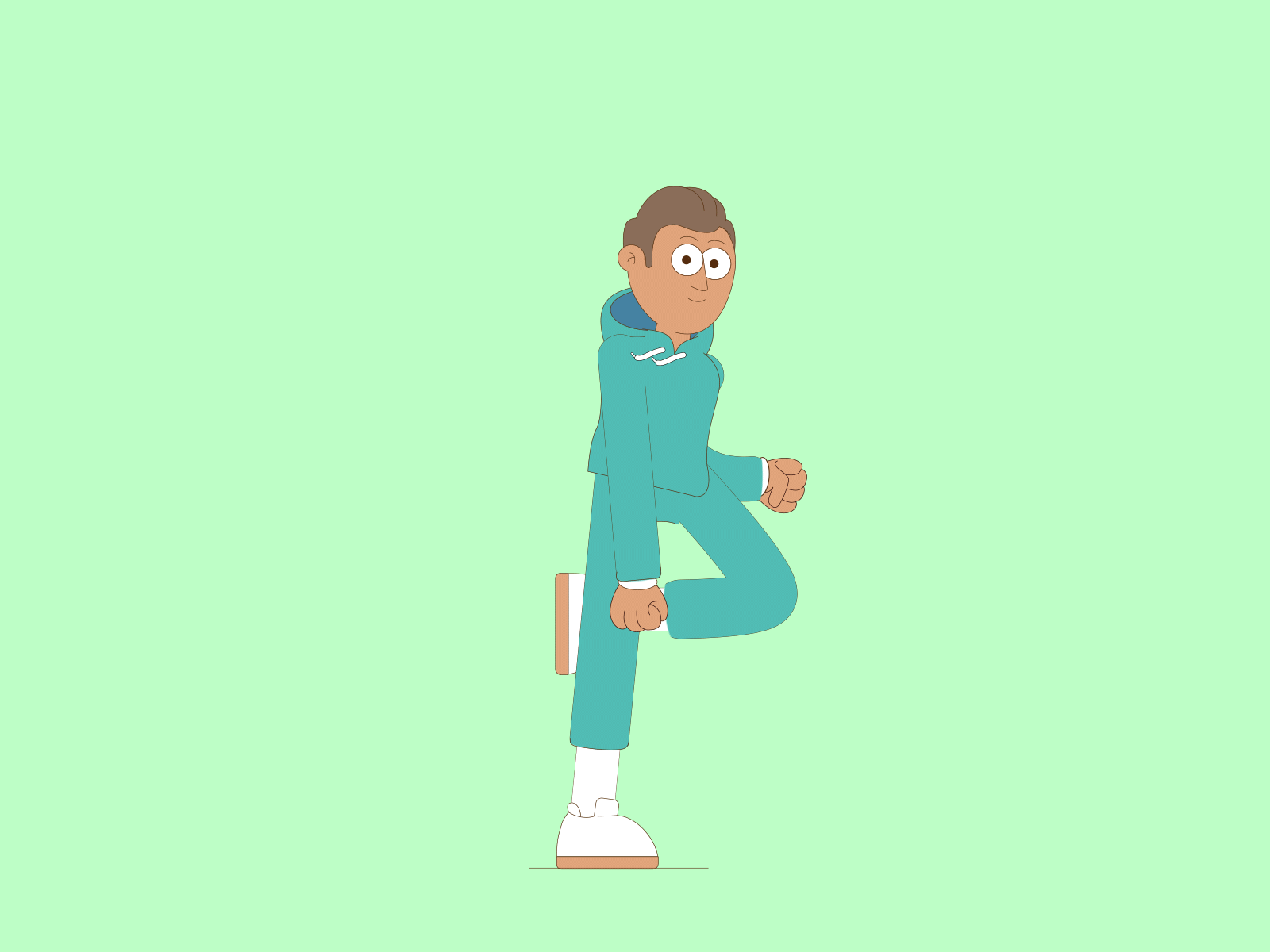2d run cycle character animation by Helali Oussama on Dribbble