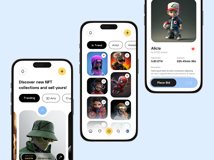 Nft App Design By Codzgarage Infotech Pvt Ltd On Dribbble